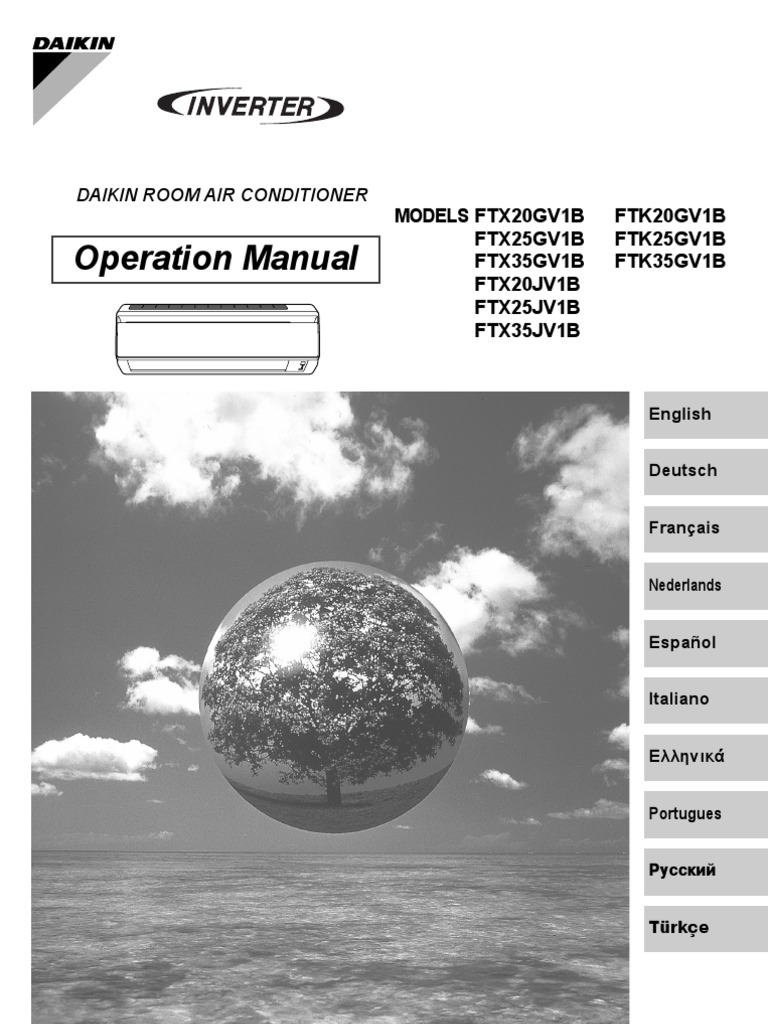 DAIKIN FTX-JV1B Eng | PDF | Air Conditioning | Hvac