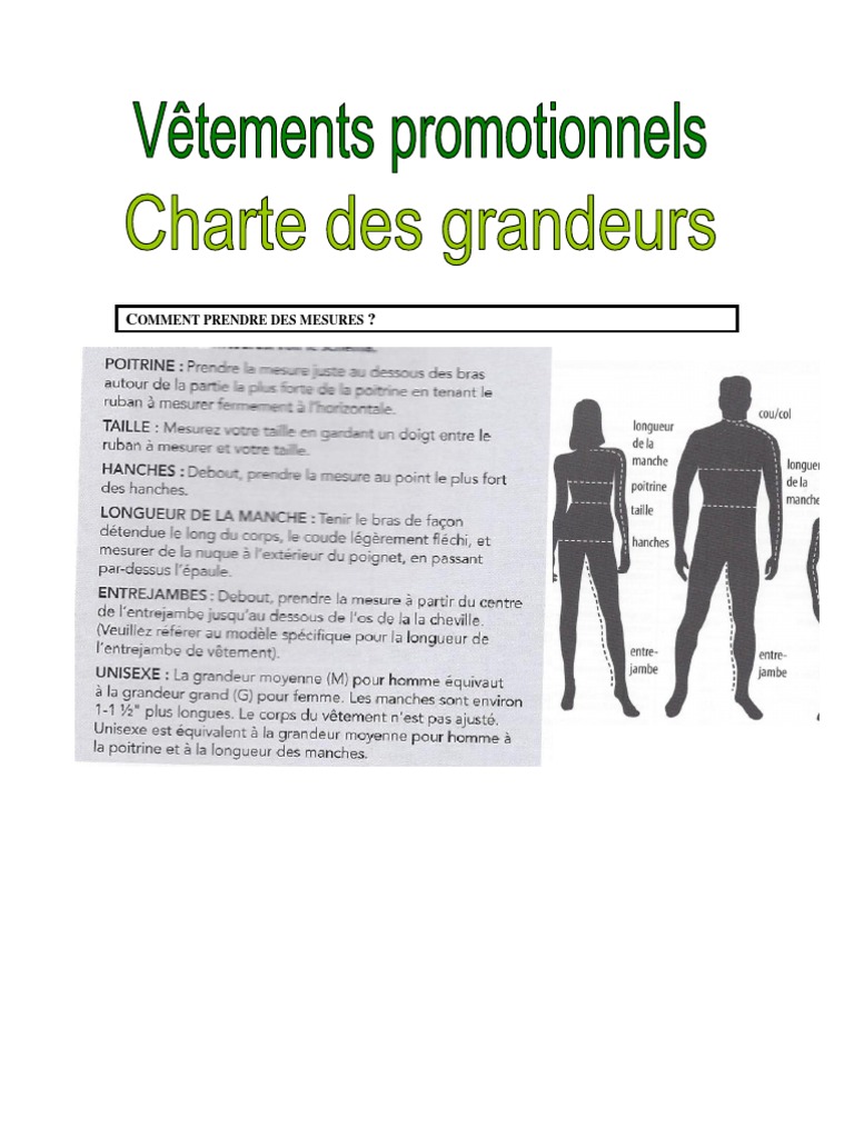 Charte Des Grandeurs | PDF