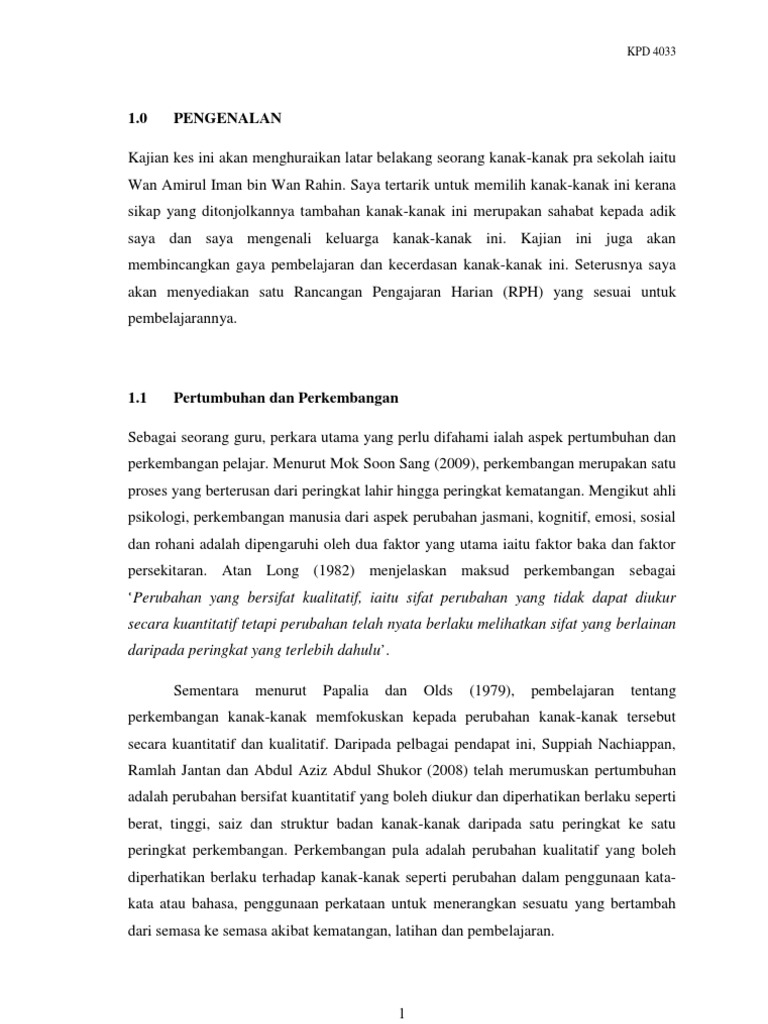 Kajian Kes KPD 4033 | PDF