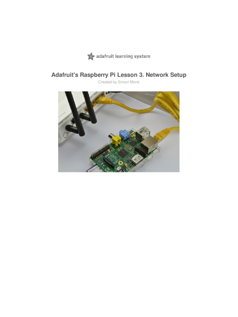 Adafruits Raspberry Pi Lesson 3 Network Setup Pdf Wi Fi Computer Network 