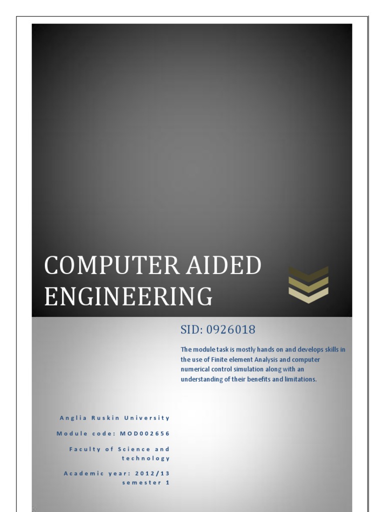 Computer Aided Engineering | PDF | Stress (Mechanics) | Mechanical ...