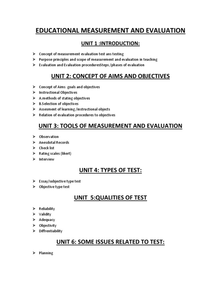 Educational Measurement and Evaluation | PDF | Career & Growth | Business