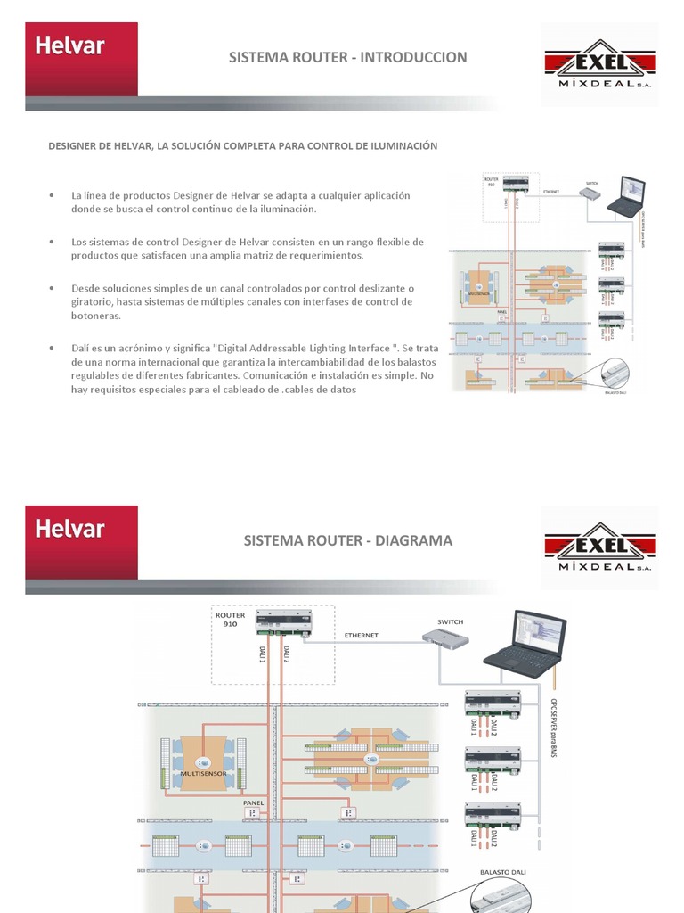 Sistema Helvar Digidim Router | PDF | Dirección IP | Enrutador ...