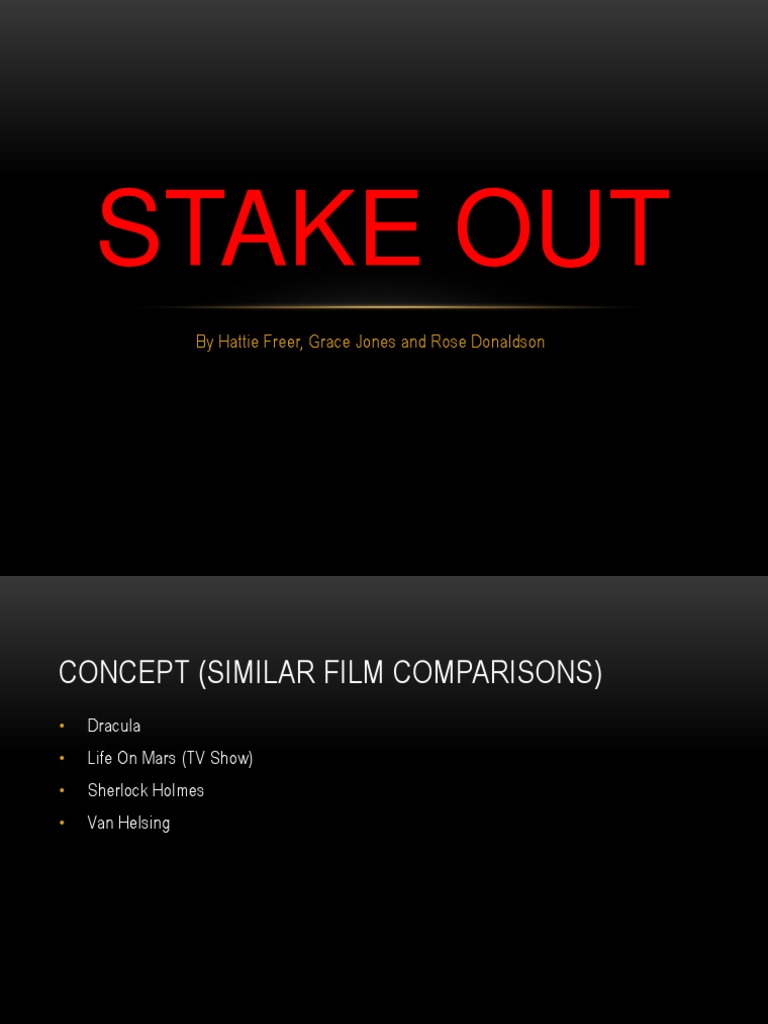 Stake Out Presie | PDF | Detective | Entertainment