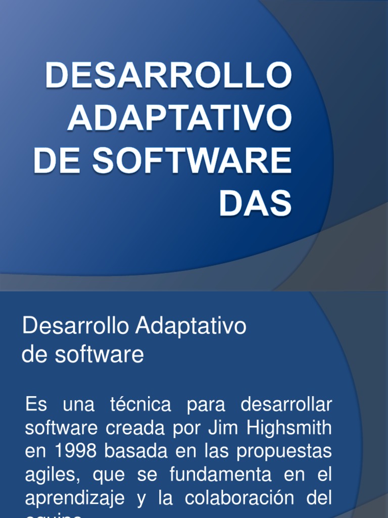 Desarrollo Adaptativo de Software: Guía | PDF | Negocios