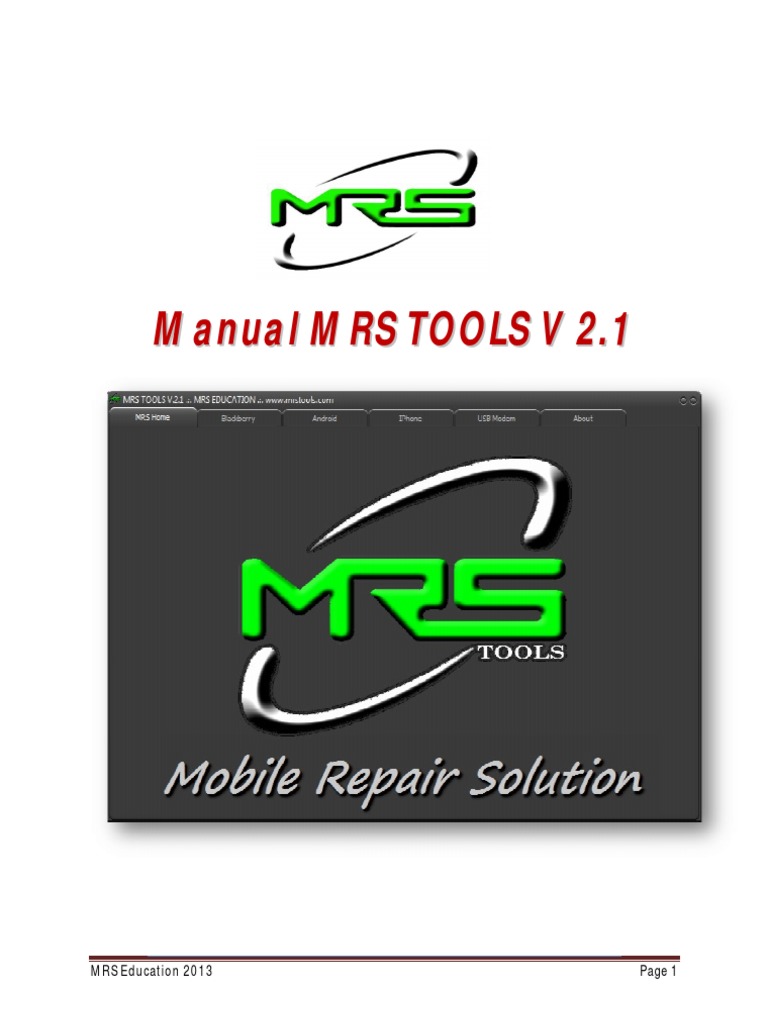 Manual MRS TOOLS V 2 .1 English Language | PDF | Operating System ...