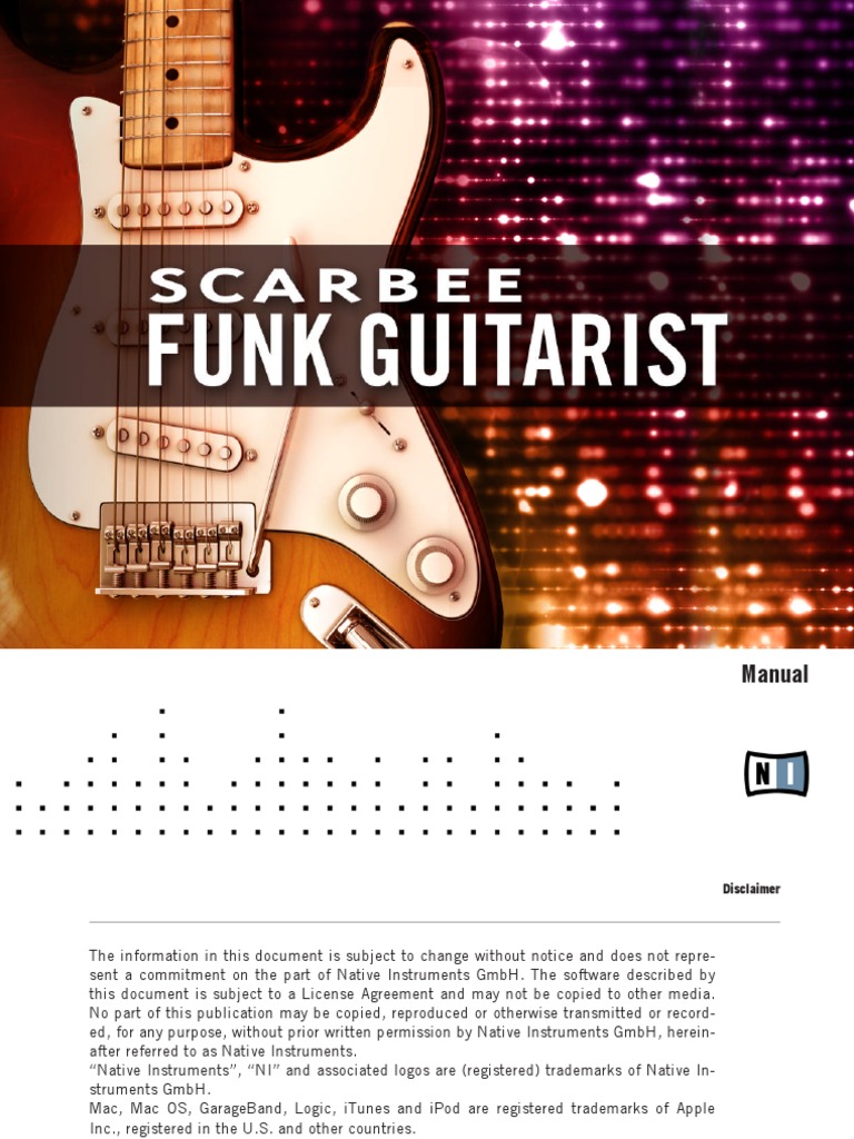 Scarbee Funk Guitarist Manual | PDF | Bass Guitar | Chord (Music)