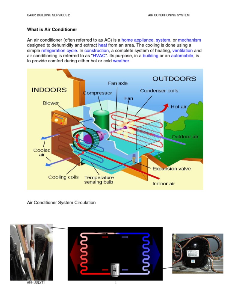 CA305 Air Conditioning System Overview | PDF | Air Conditioning | Hvac
