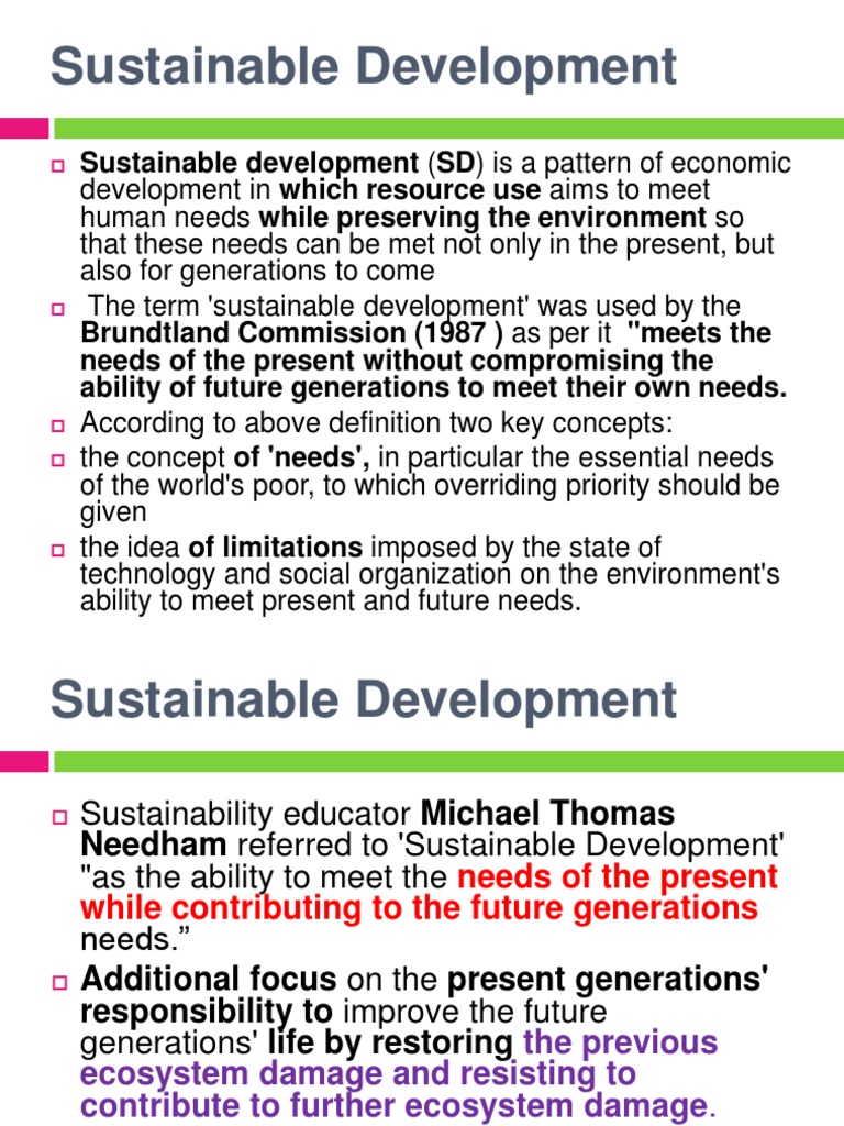 Sustainable Development | PDF | Sustainability | Resource