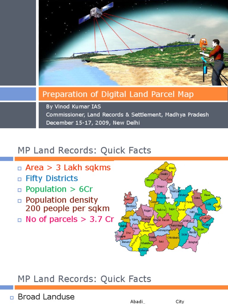 Preparation of Digital Land Parcel Map | PDF | Geographic Information ...