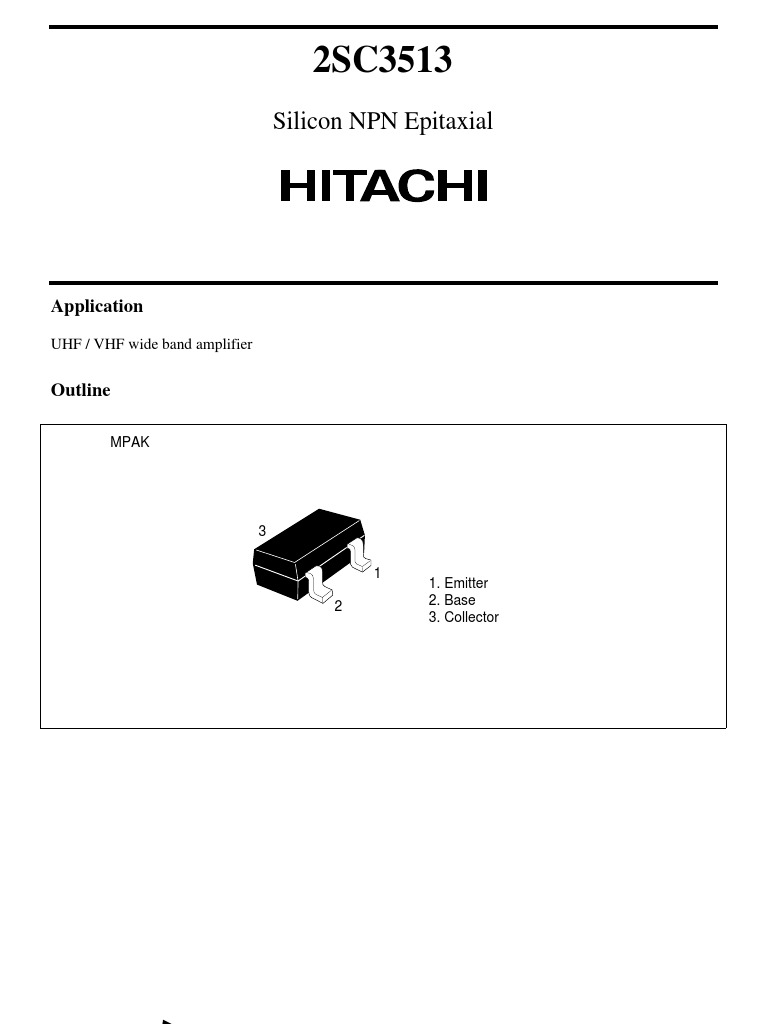 Silicon NPN Epitaxial: Application | PDF | Reliability Engineering | Bipolar Junction Transistor