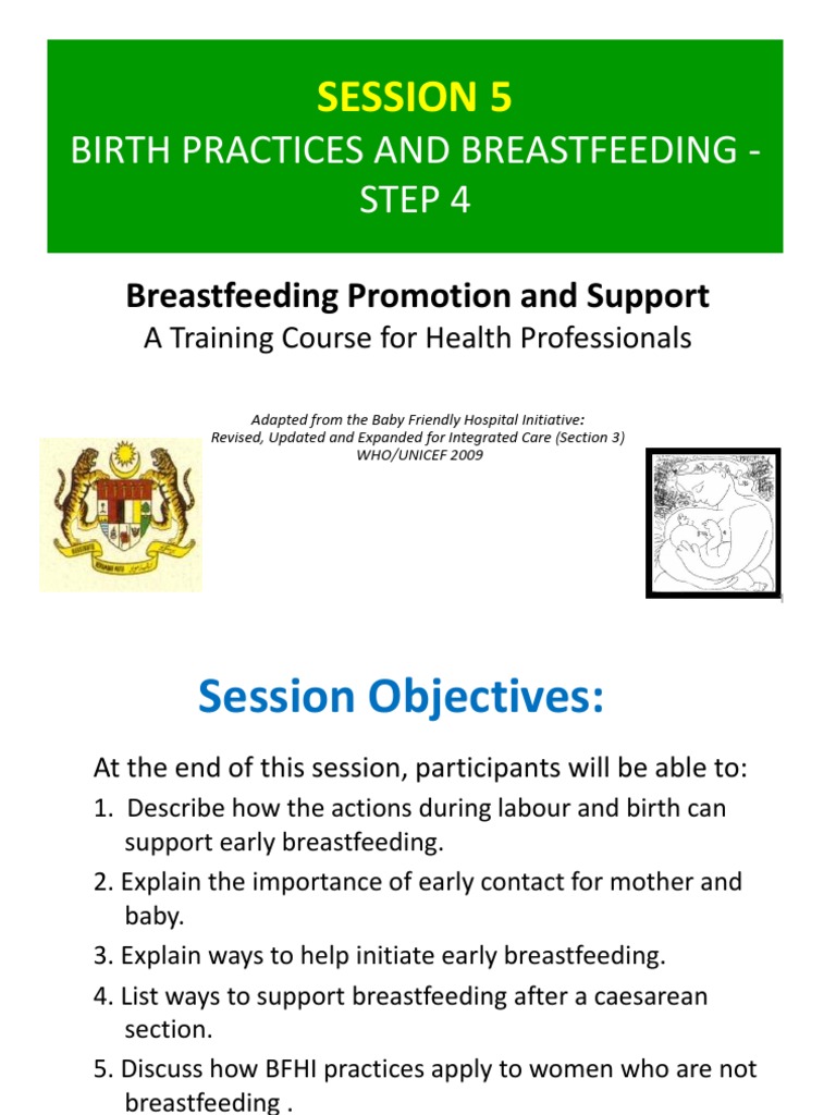 Sesi 5-Birth Practices and Breastfeeding | PDF | Breastfeeding | Childbirth