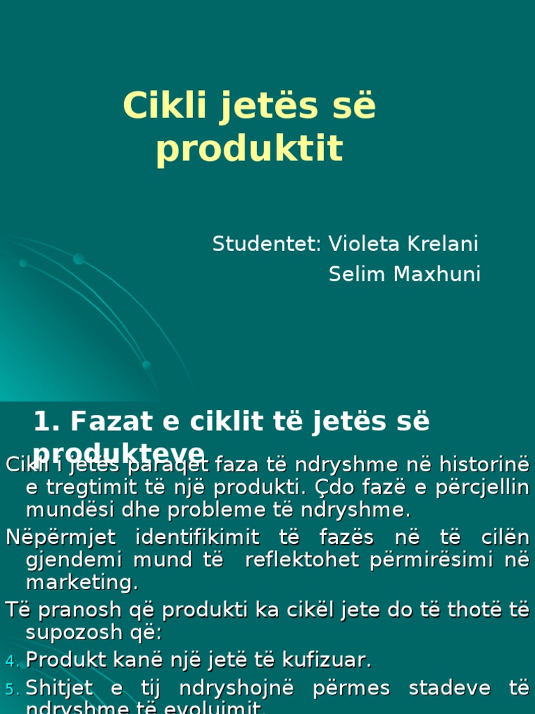 Cikli Jetsor I Produktit VI | PDF
