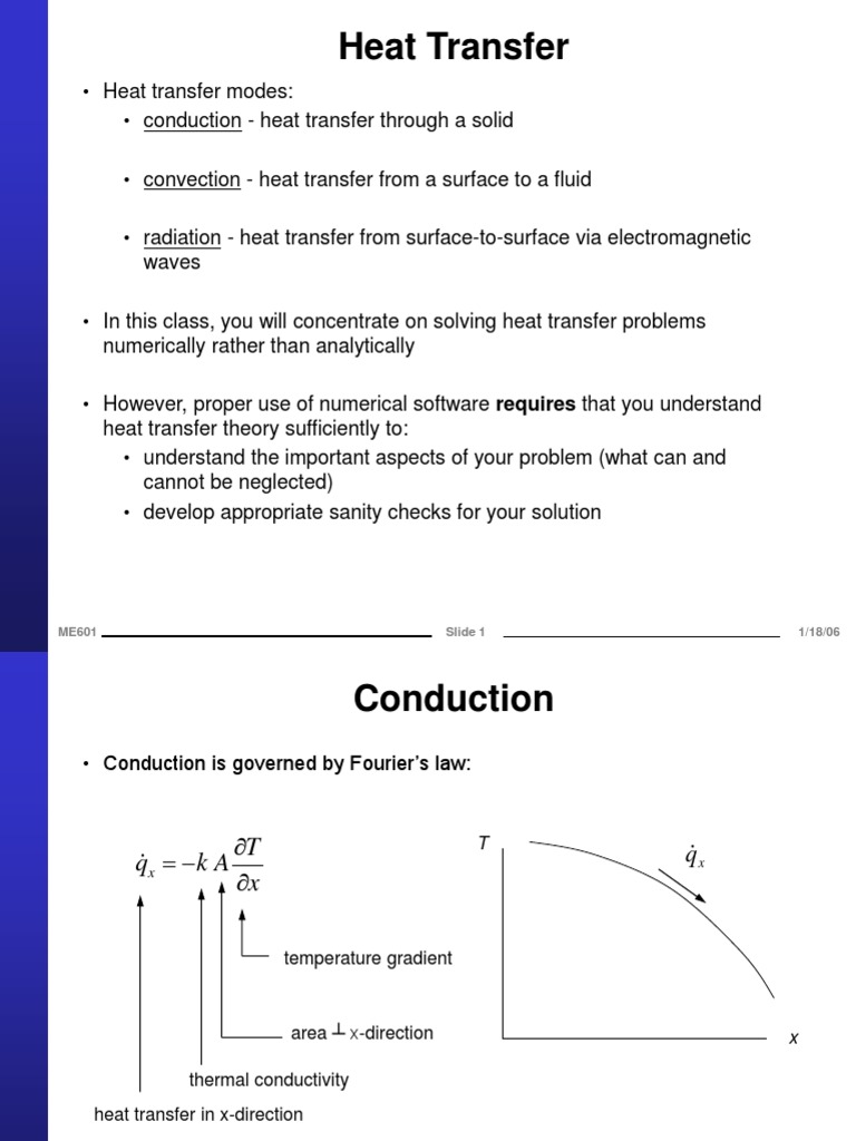 Heat Transfet Basics | PDF | Thermal Conduction | Heat Transfer