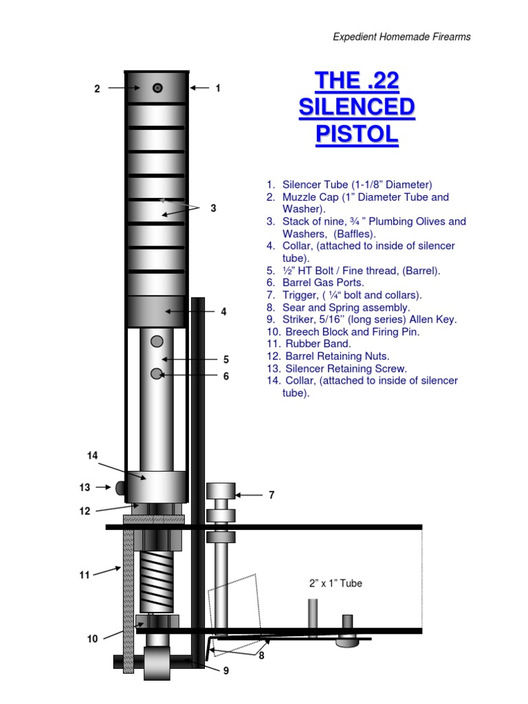 22lr Single Shot Pistol | PDF | Gun Barrel | Screw