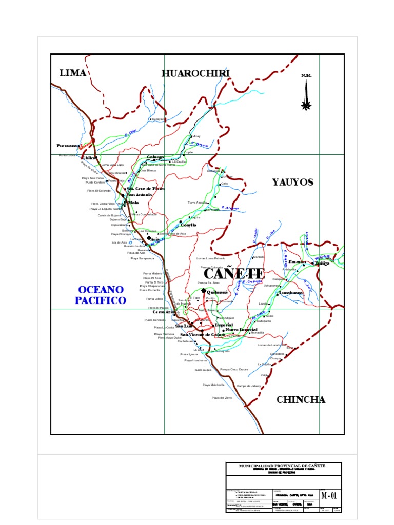 MAPA DEL VALLE CAÑETE-Model | PDF