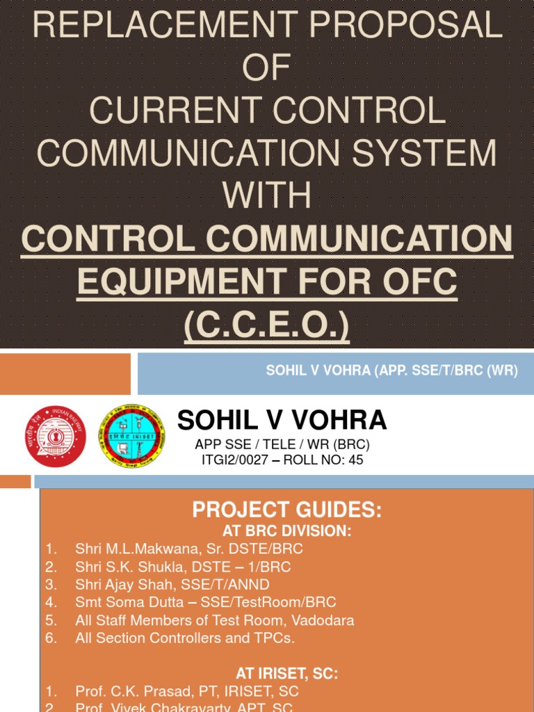 Replacement Proposal of Current Control Communication System With Control Communication ...