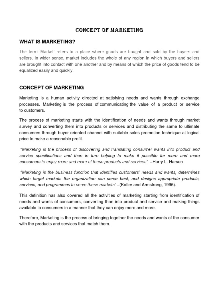 Basics of Marketing | PDF | Direct Marketing | Sales