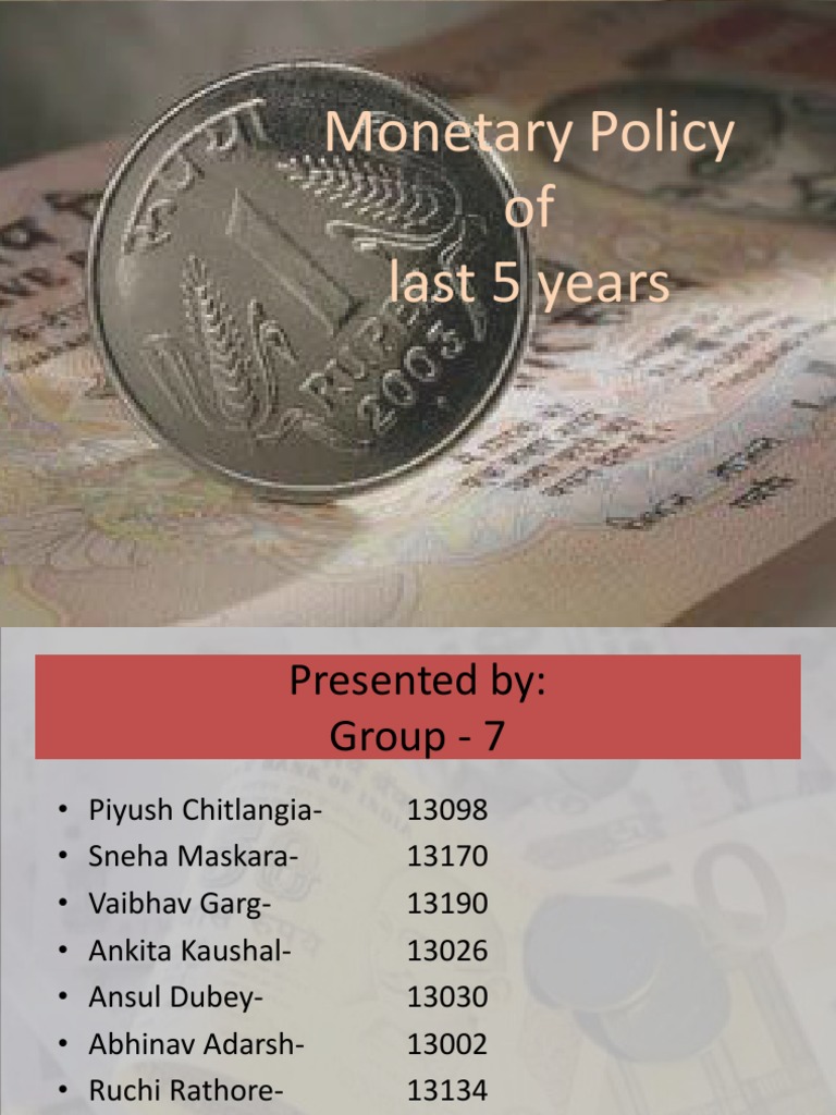 An Analysis of India's Monetary Policy Tools and Their Movement Over ...