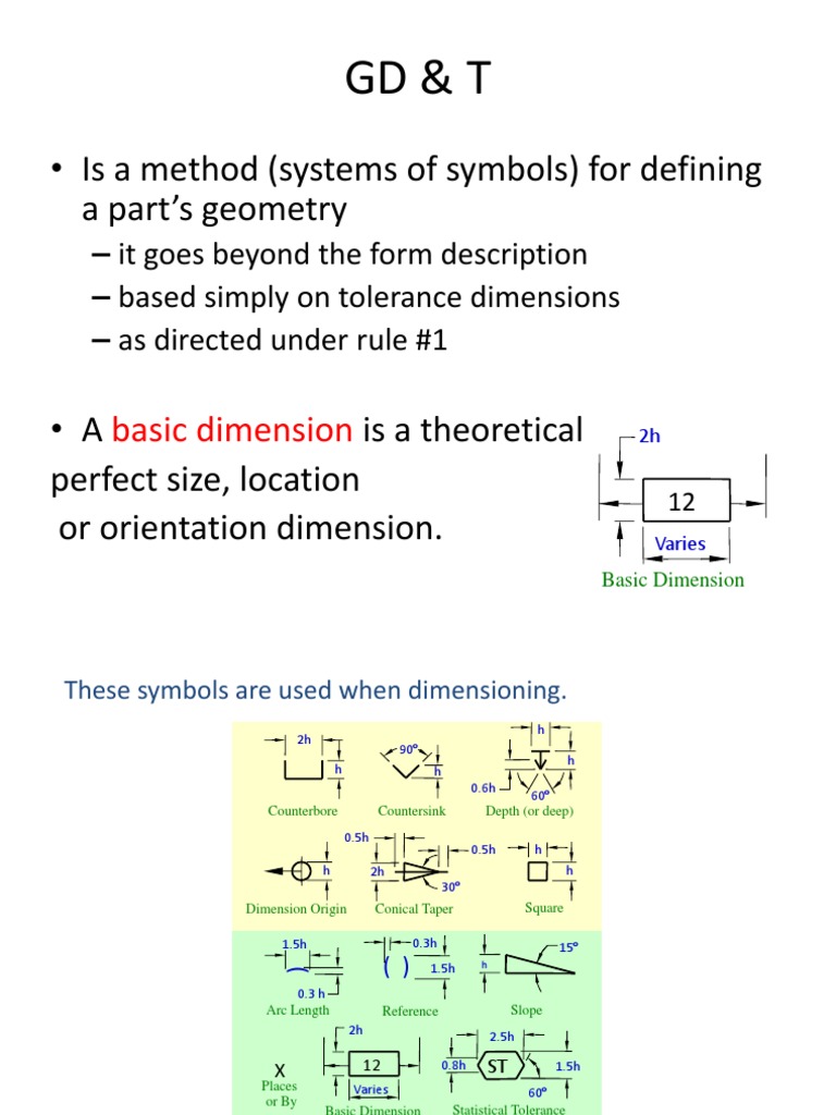 Basic GD&T - Datums | PDF | Geometry | Space