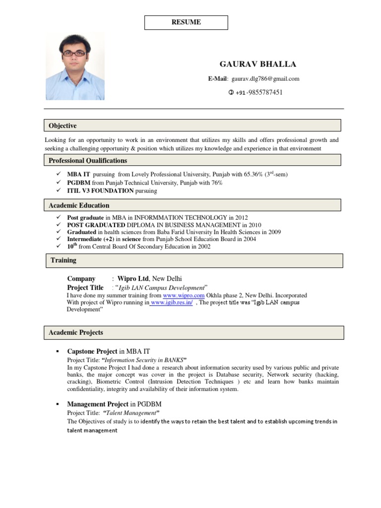 Gaurav CV | PDF | Information Security | Databases