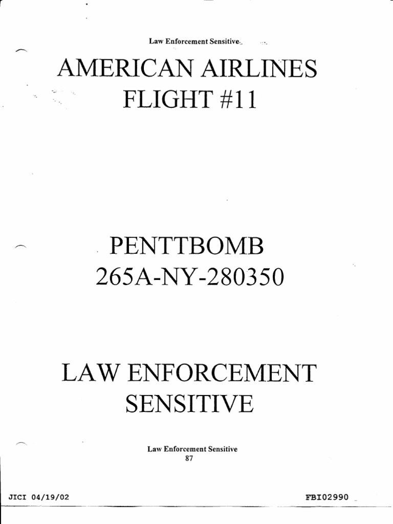 Fbi Summary Of Activities Of Flight 11 Hijackers From 911 Commission