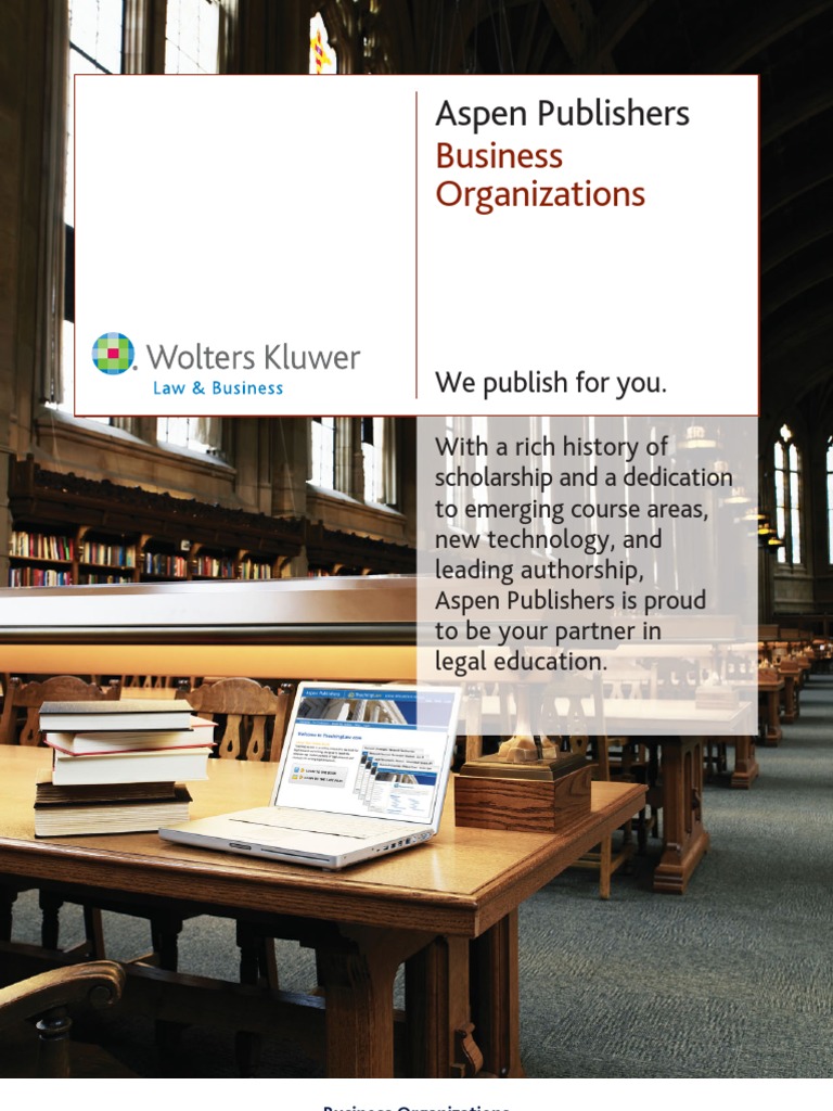 Business Organizations: Aspen Publishers | PDF | Partnership | Limited ...