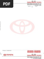 Toyota Invoice | PDF | Transport | Vehicle Industry