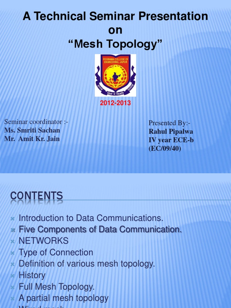 Mesh Topology | PDF | Network Topology | Routing