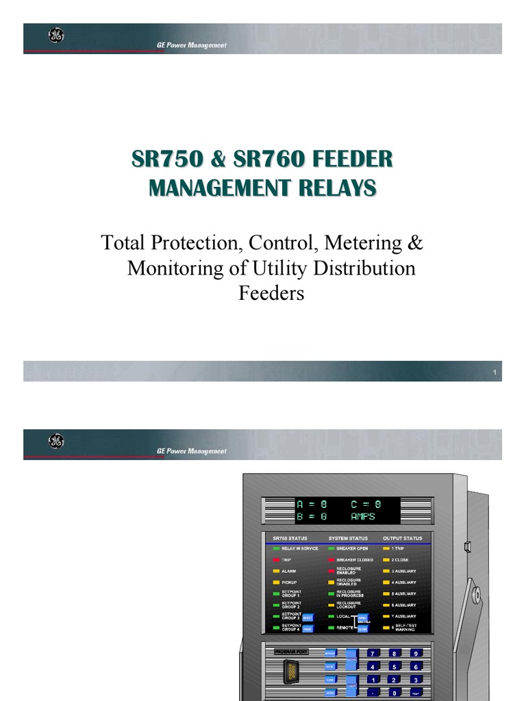 SR750 & SR760 FEEDER Management Relays | PDF | Power Supply | Amplifier