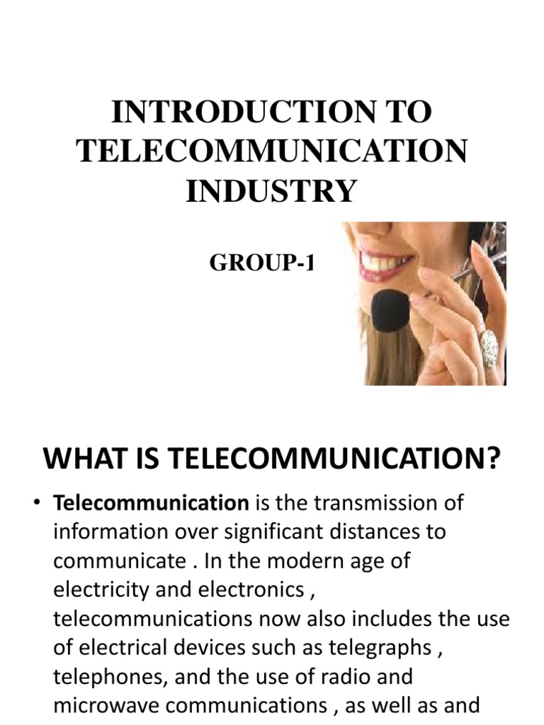 Introduction To Telecommunication Industry | PDF