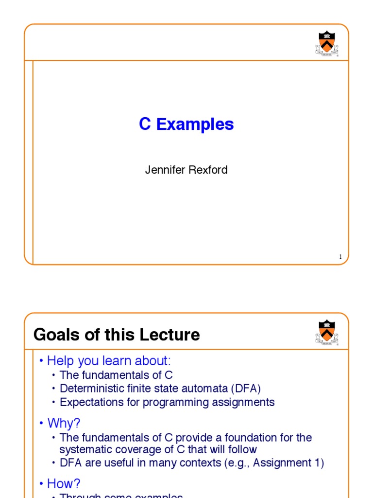 C Examples | PDF