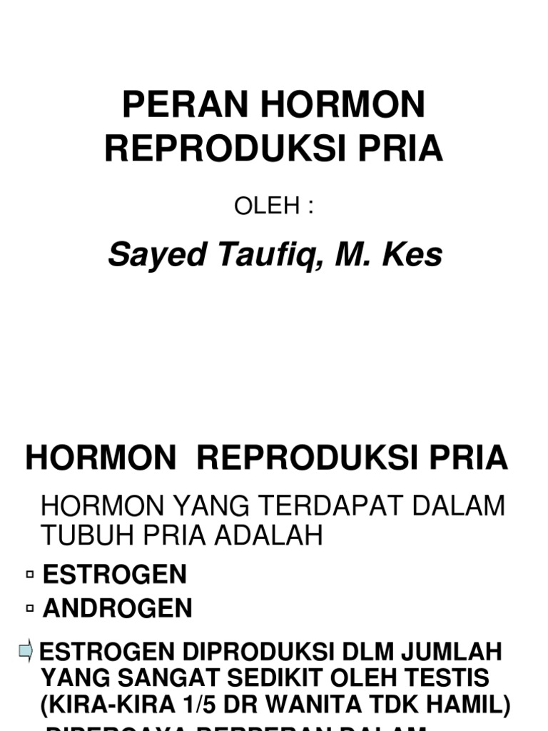 Fungsi Hormon Reproduksi Pria | PDF