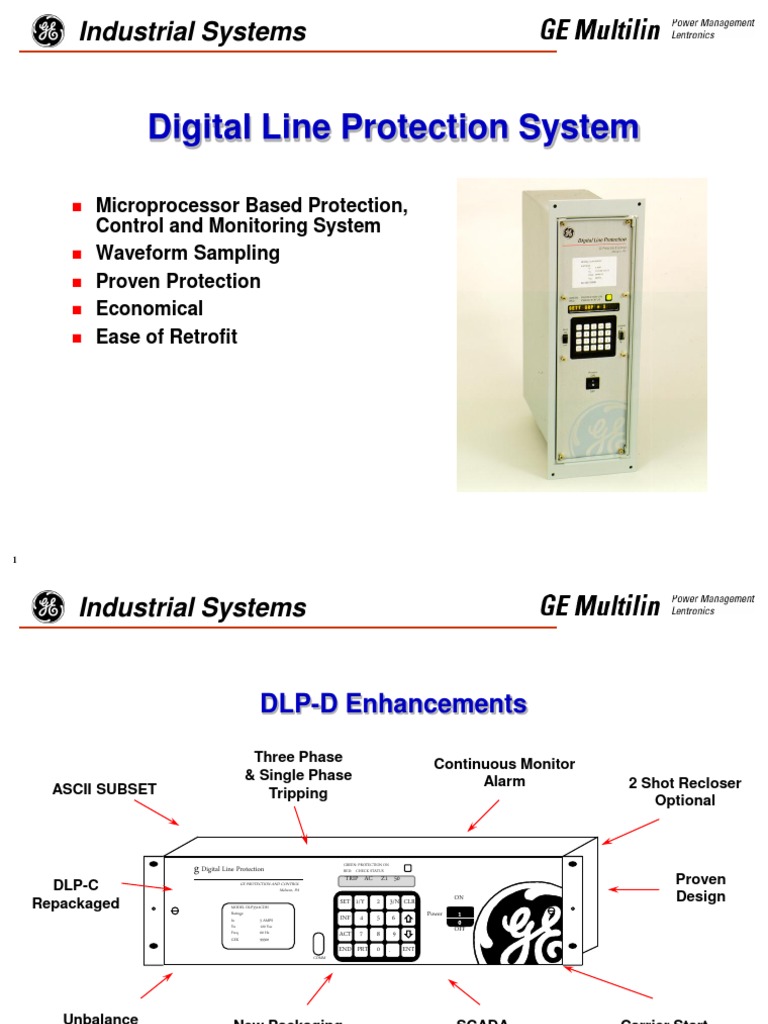 DigitalLineProtection GE DLPD | PDF | Relay | Phase (Waves)
