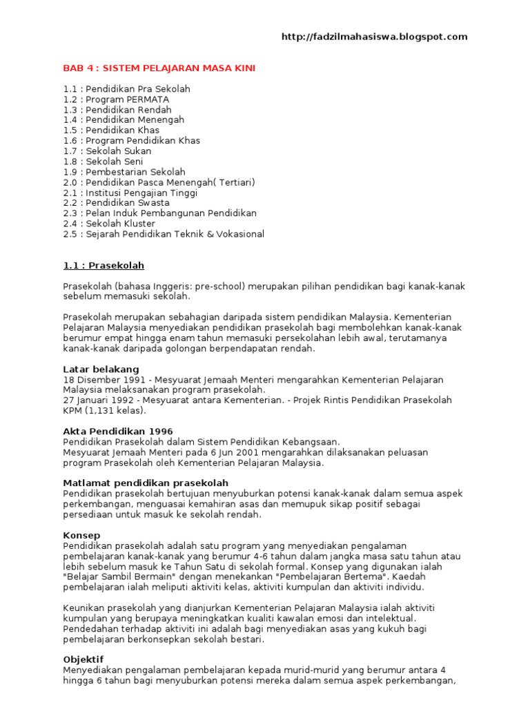 Nota Interview SPP Bab 4 | PDF