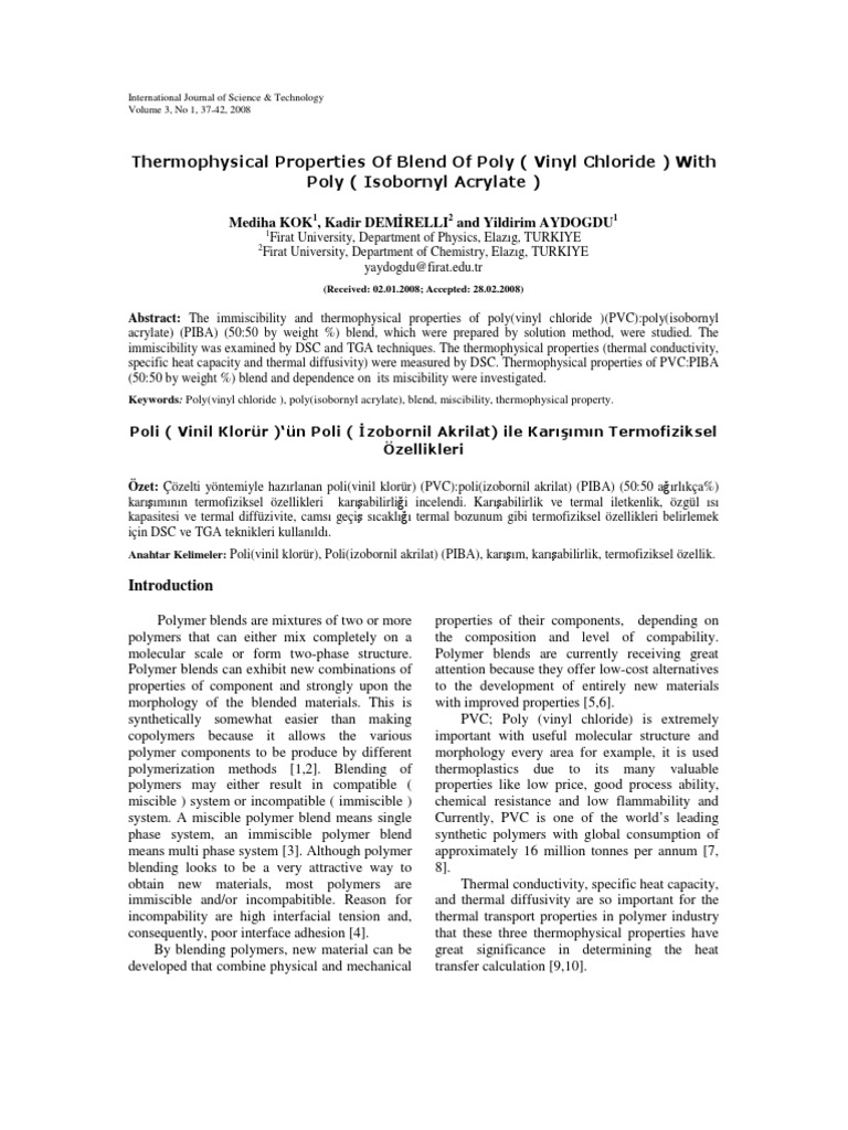PVC Specific Heat | PDF | Differential Scanning Calorimetry | Polyvinyl ...