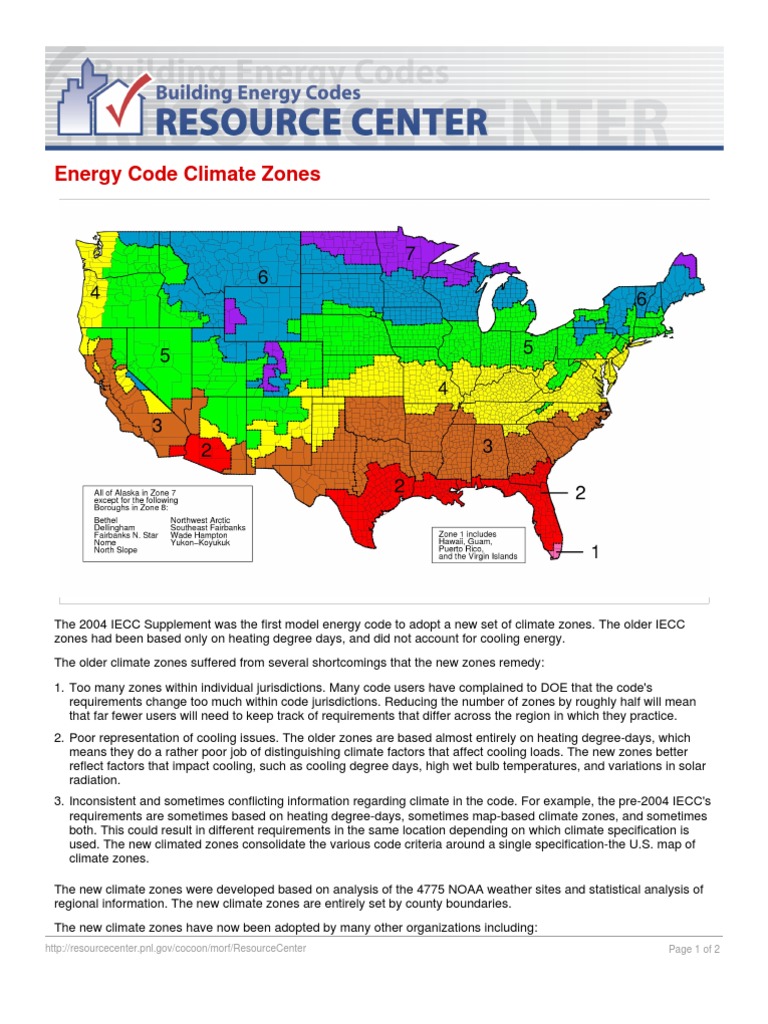 Energy Code Climate Zones | PDF | Climate | Hvac