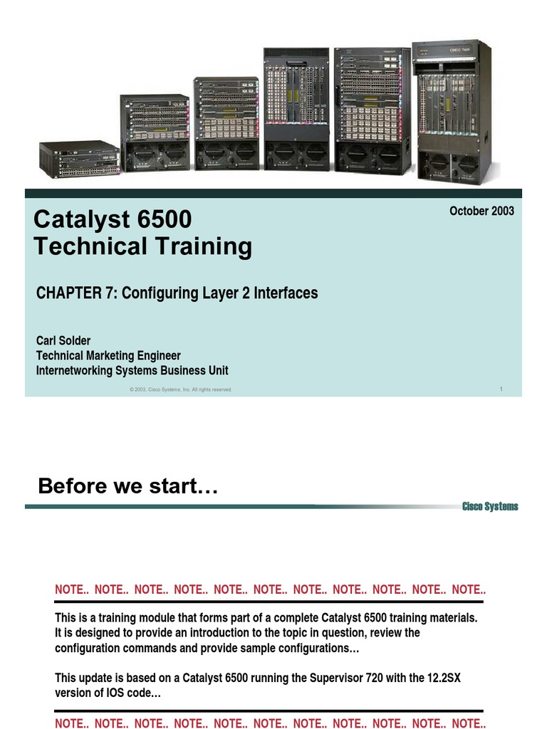 Catalyst 6500 Layer 2 Interface Configuration | PDF | Network Packet ...