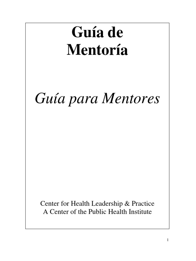 Guia de Mentoria | PDF