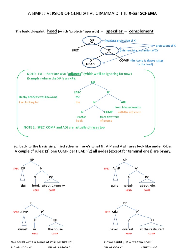 X-Bar Theory (Syntax) | Download Free PDF | Lexical Semantics | Philology