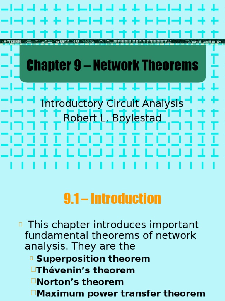9 | PDF | Network Analysis (Electrical Circuits) | Electrical Network