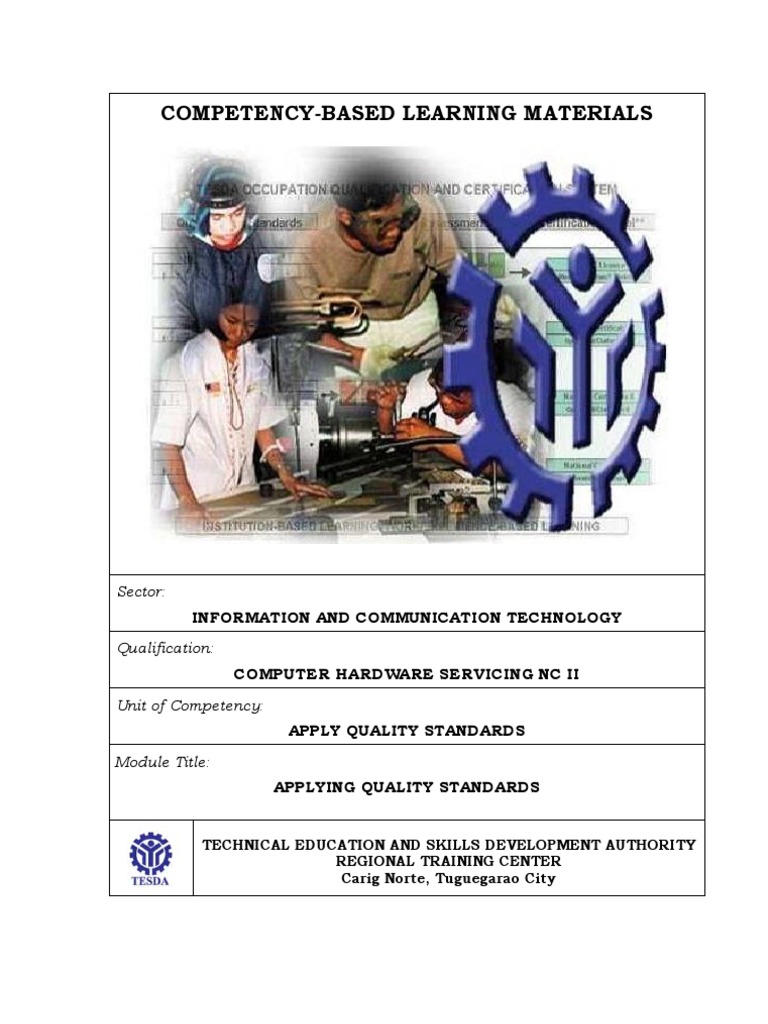 CHS CBLM - Apply Quality Standards - FINAL | PDF | Directory (Computing) | Computer File