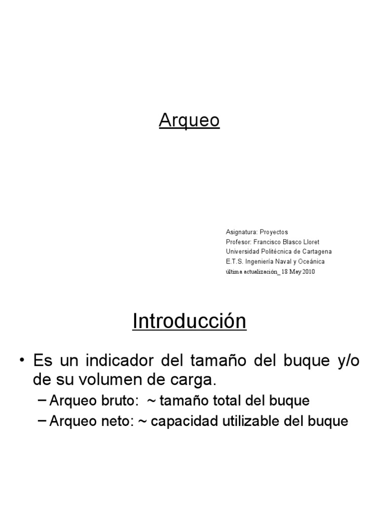 Cálculo y Reglamentos de Arqueo Naval | PDF | Industria pesada | Arquitectura naval