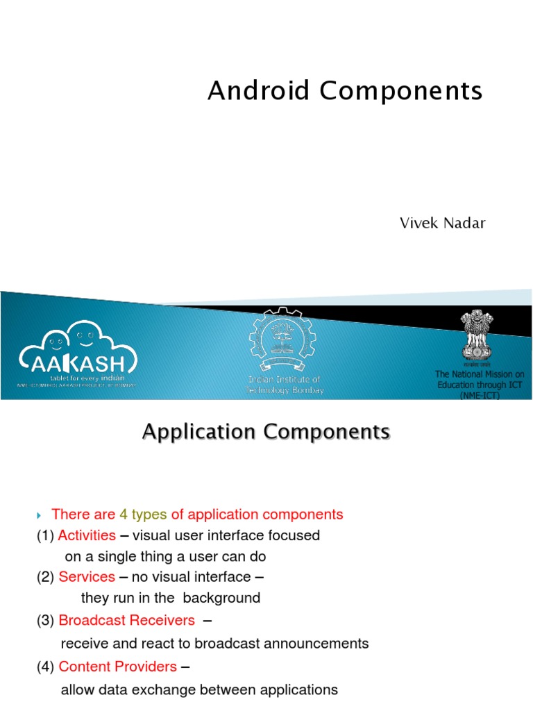 Android Building Blocks Pdf Android Operating System User Interface