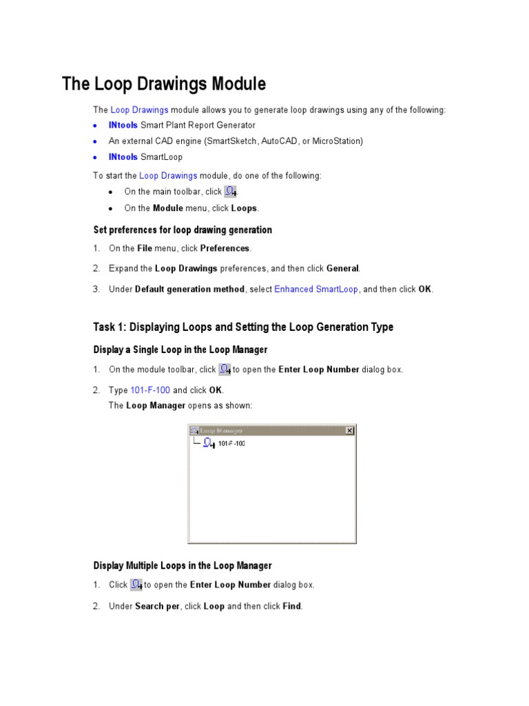 09 Loop Drawings | PDF | Dialog Box | Macro (Computer Science)