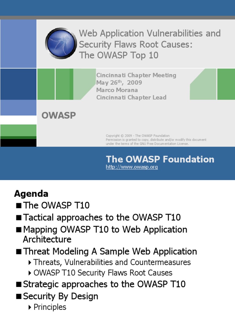 Owasp Top10 and Security Flaws | PDF | Threat (Computer) | Computer Security