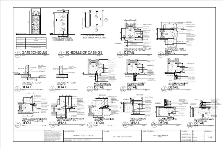 Door and Window Details | PDF | Door | Window