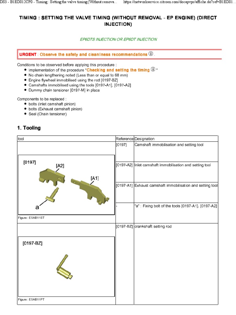 Valve Timing Procedure for EP Engine | PDF | Piston | Engines
