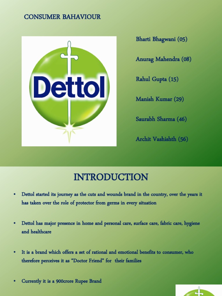 Dettol Presentation | PDF | Brand | Wound