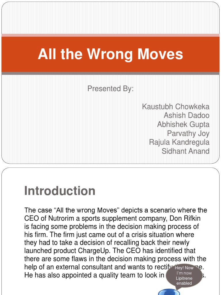 All The Wrong Moves | PDF | Risk | Risk Management